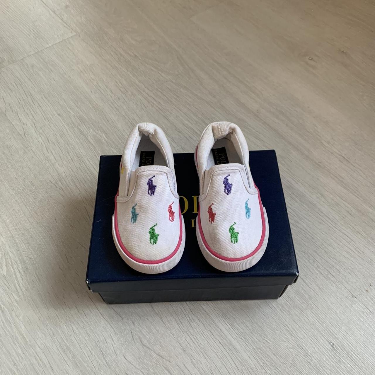 Baby Ralph Lauren girls shoes Size uk 6 Worn... - Depop
