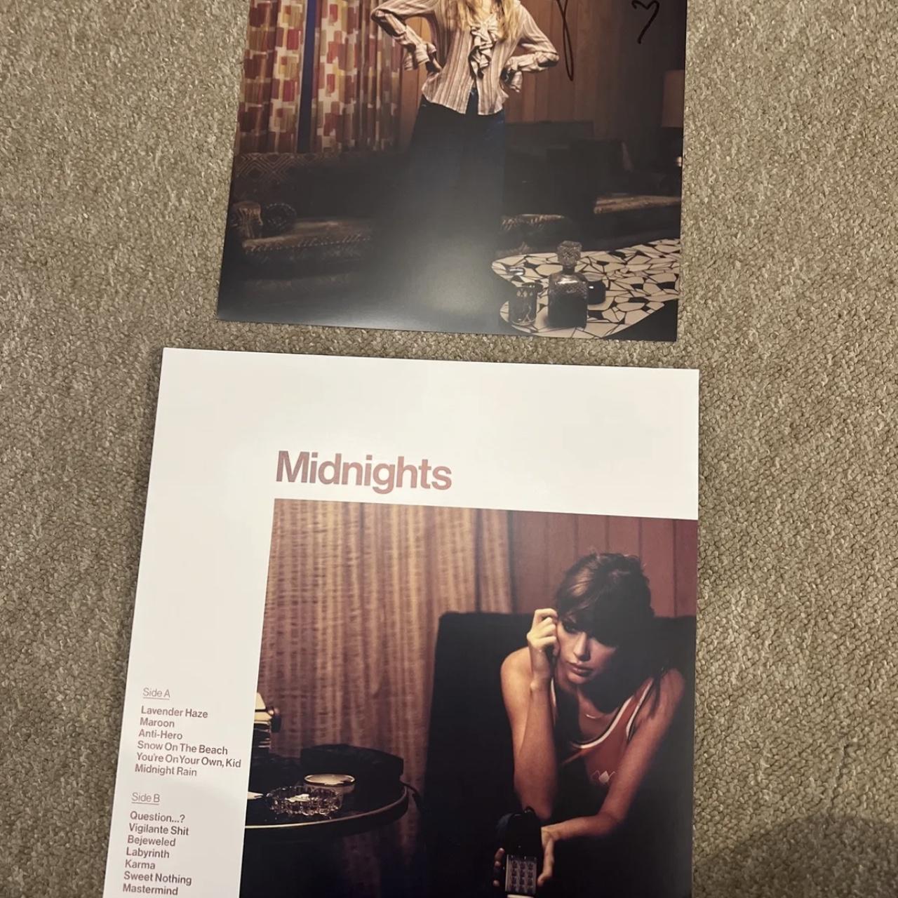 Taylor Swift Midnights Vinyl Clock with all 4 Vinyl... - Depop