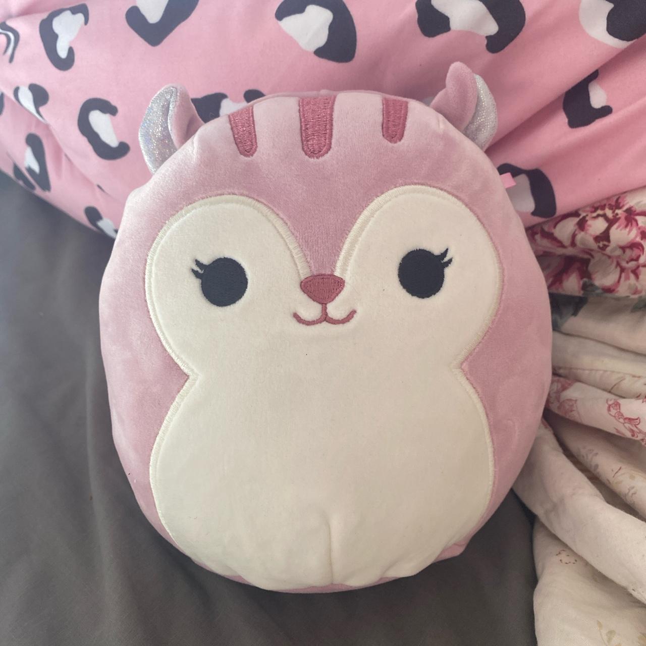 Purple pink squirrel original squishmallow Small... - Depop