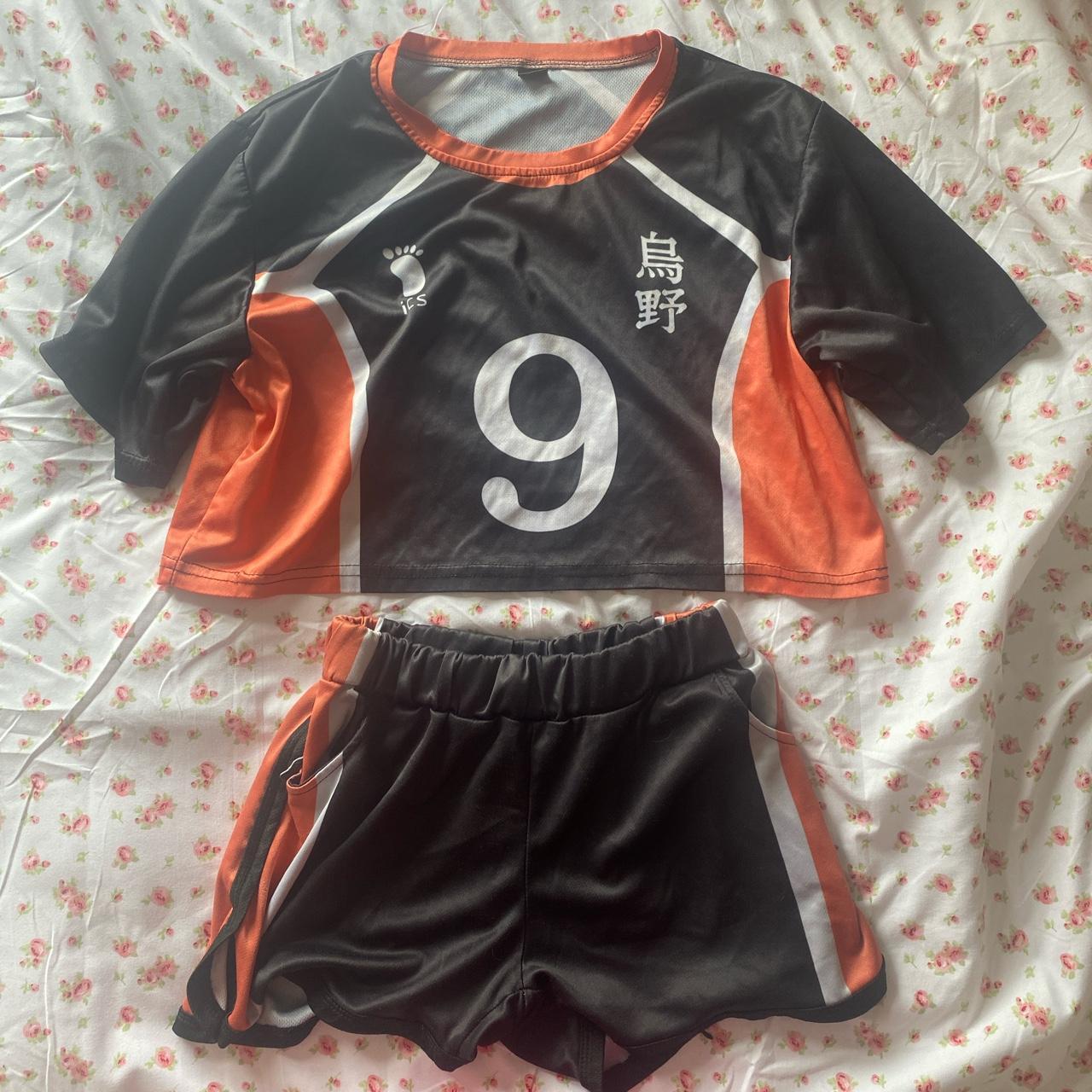 Haikyuu pj set Haikyuu cosplay top and shorts Pjs... - Depop