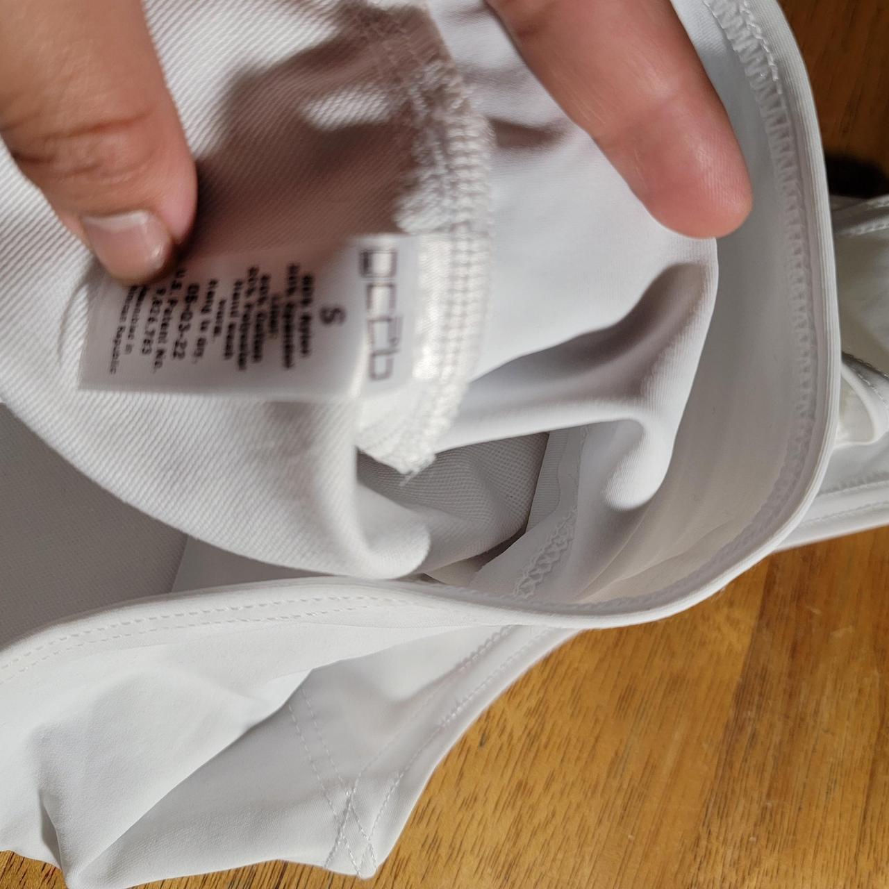 GC2B White half chest binder never used only tried... - Depop