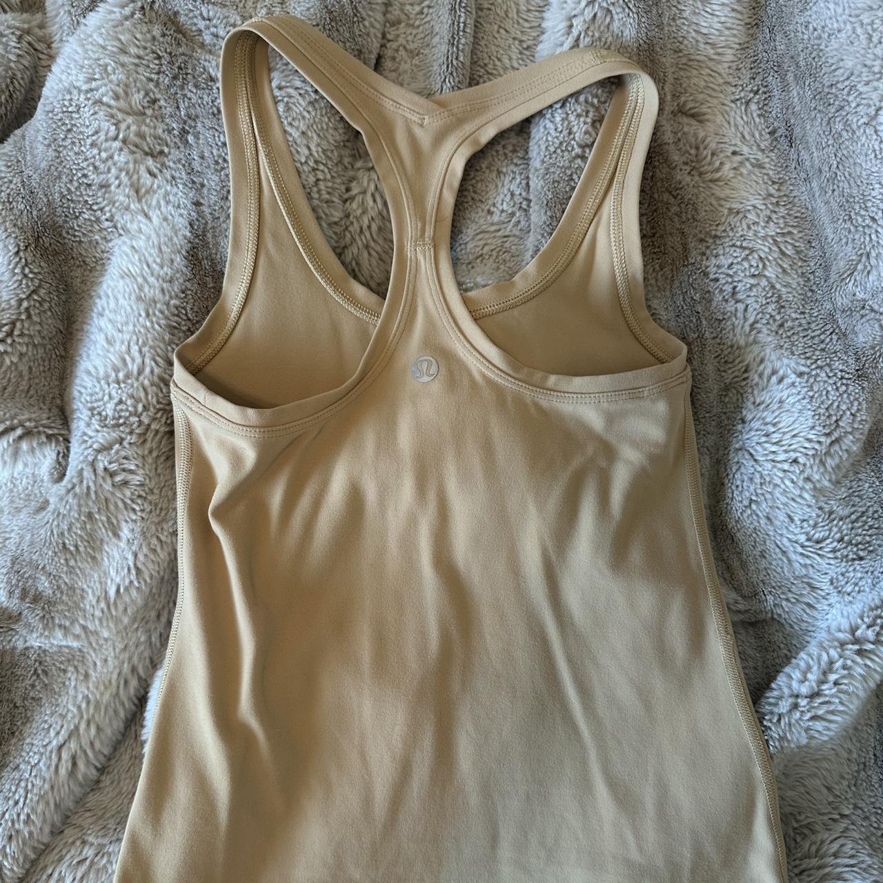 Tan lulu-lemon tank top #activewear #sports #lulu | Depop