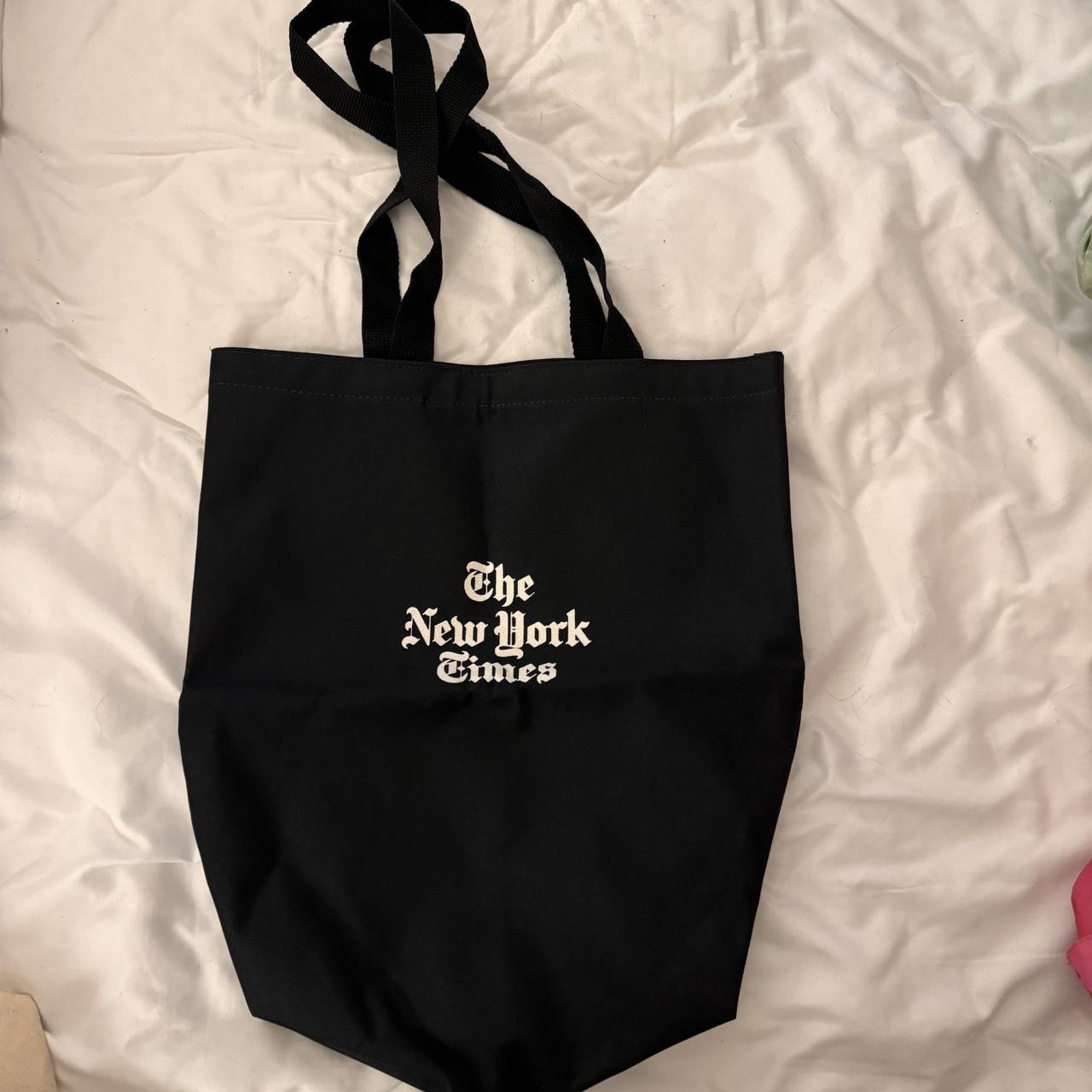 new york times tote bag - nylon like material. never... - Depop