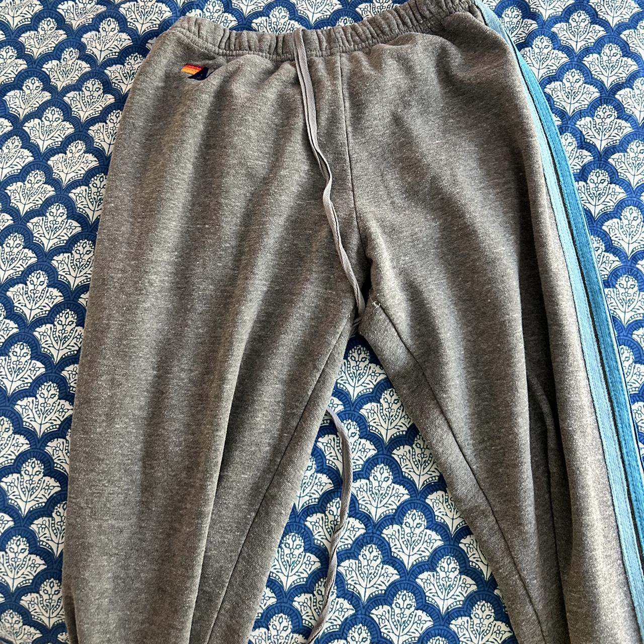 preppy aviator nation sweatpants - Depop