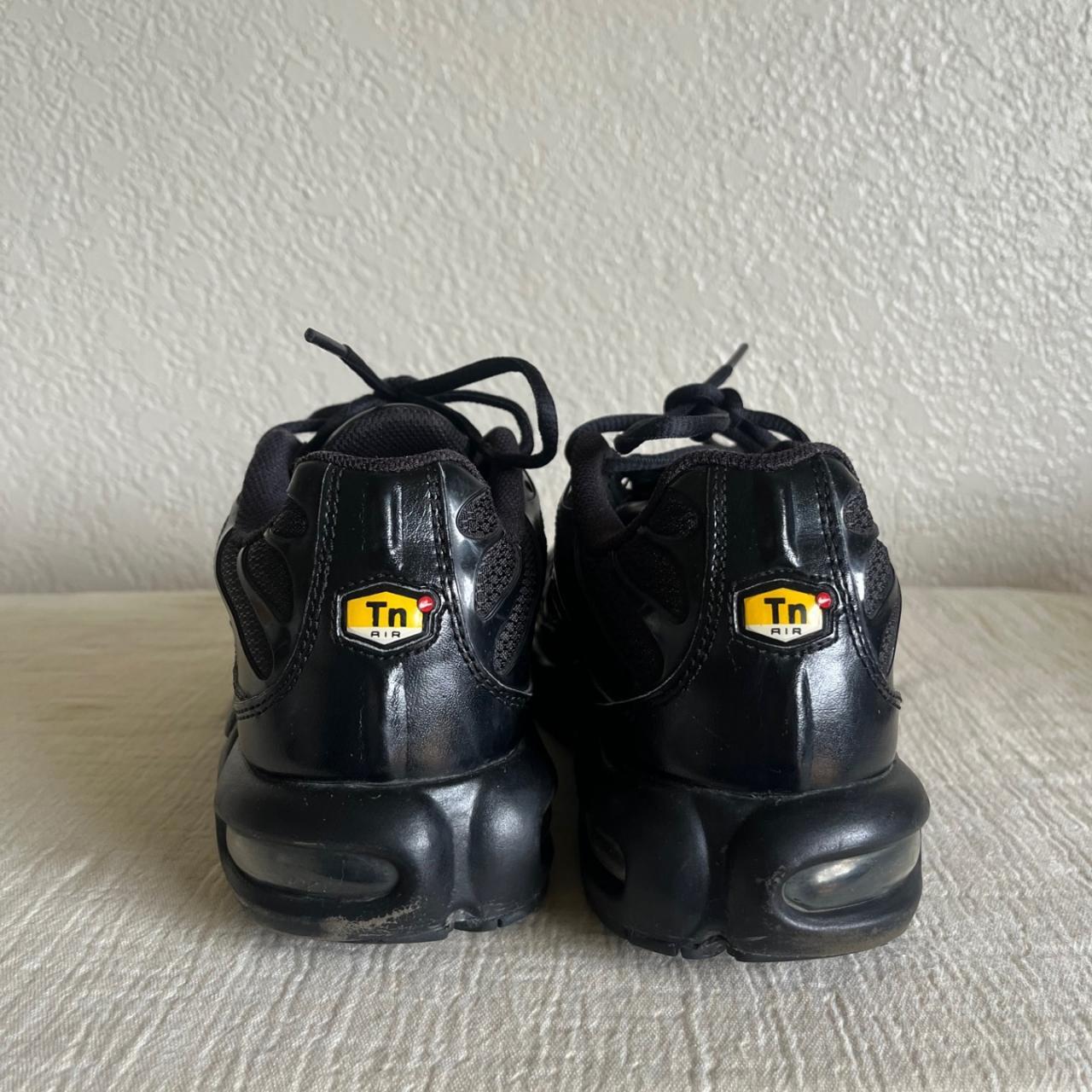 Nike Men's 9 Air Max Plus TN Lace Up Triple Black... - Depop