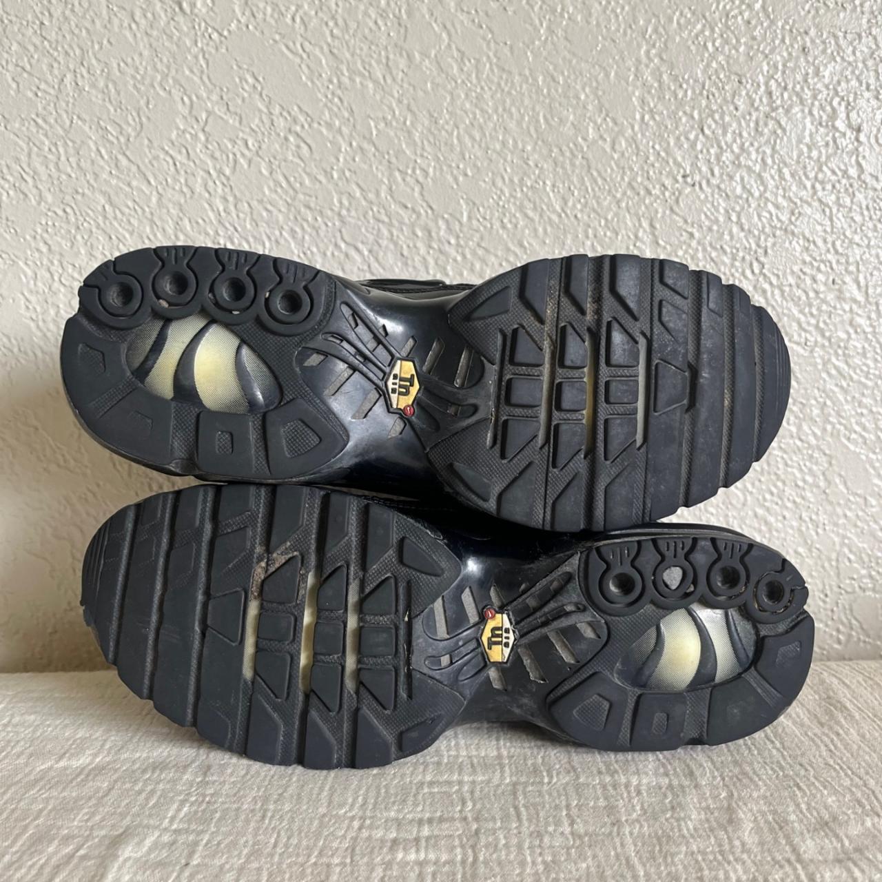 Nike Men's 9 Air Max Plus TN Lace Up Triple Black... - Depop