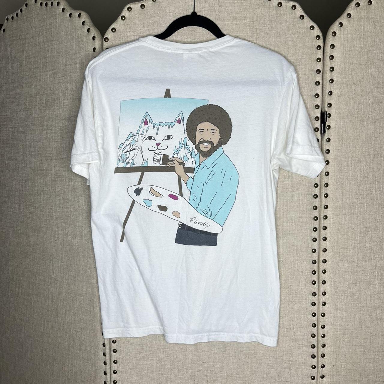 Rare Rip N Dip x Ketnipz Bob Ross T-shirt Size medium - Depop