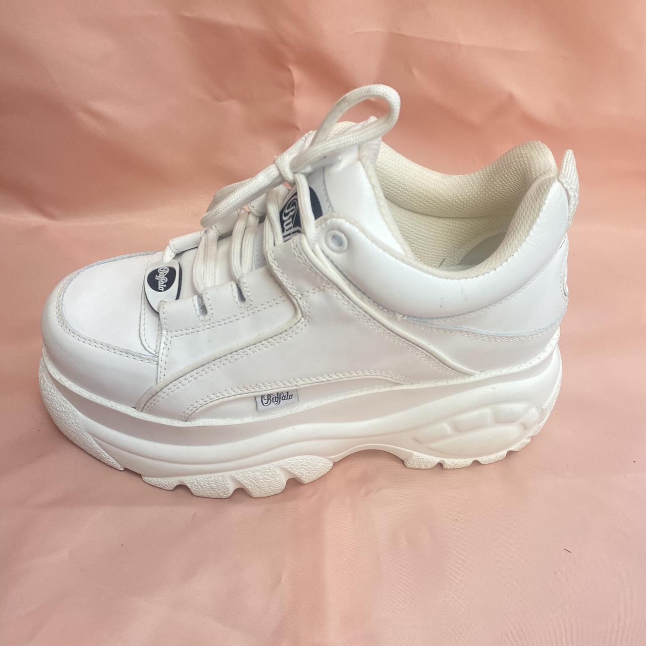 Buffalo London White Plaform Sneaker New with box,... - Depop