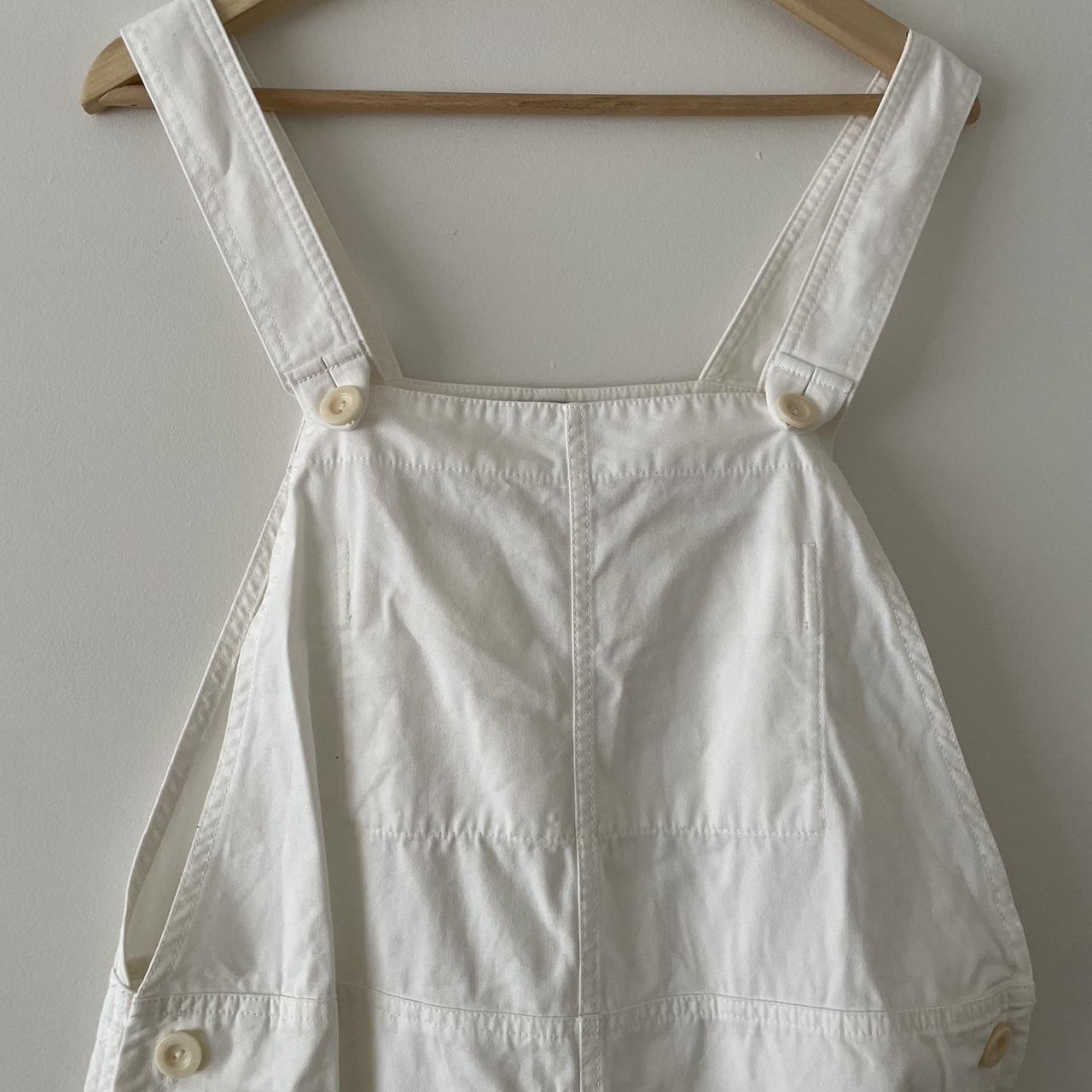 COS - white overalls - nice details - adjustable... - Depop