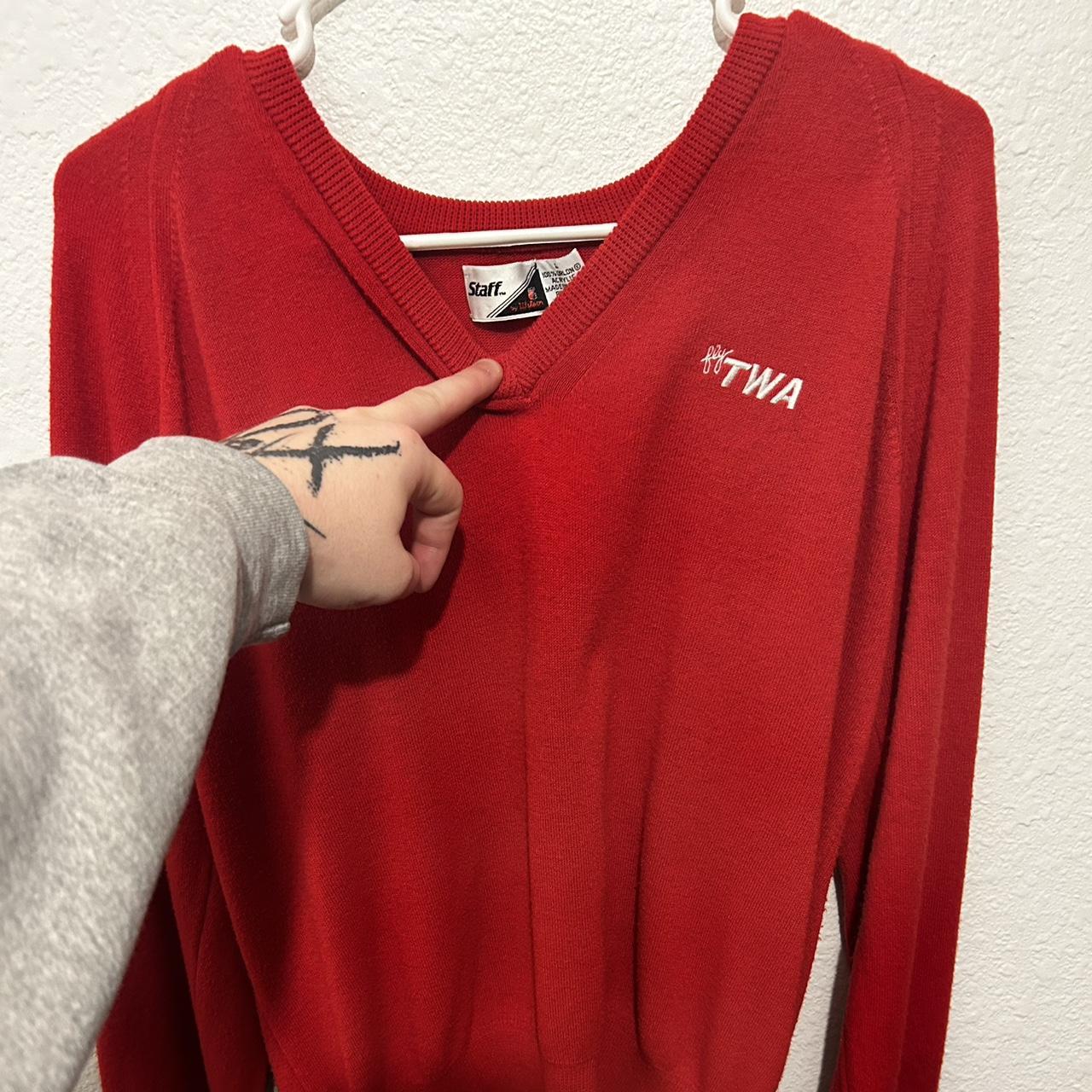 vintage nfl network sweater size L red - Depop