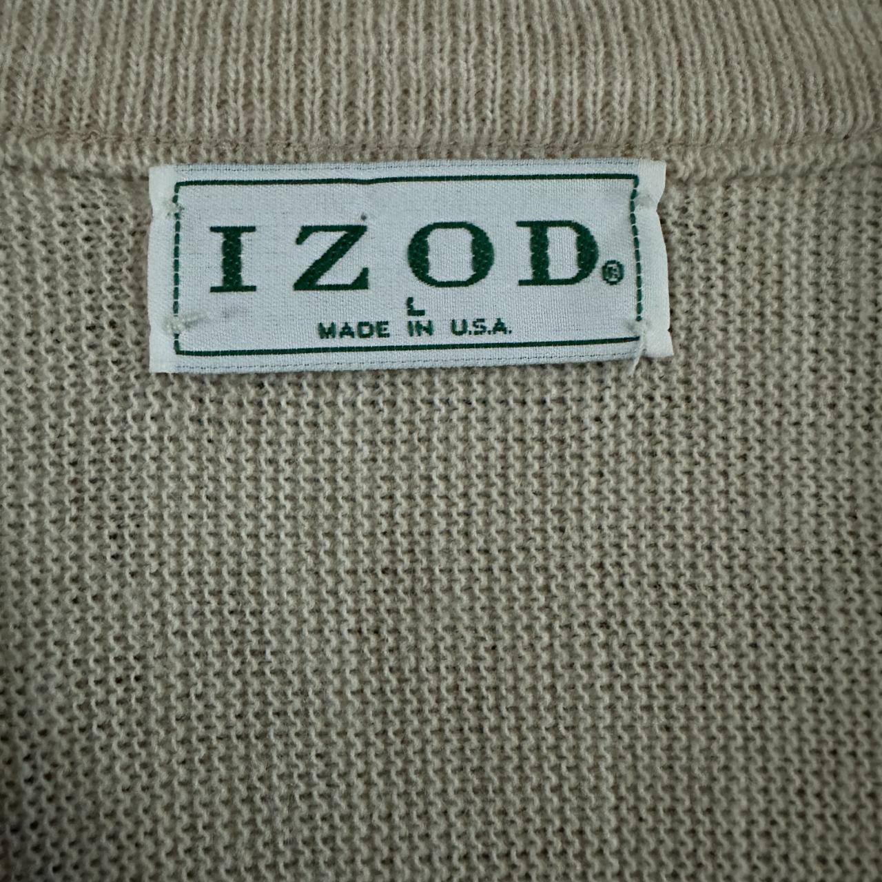 Vintage IZOD Vest Size: L Made in USA No noticeable... - Depop