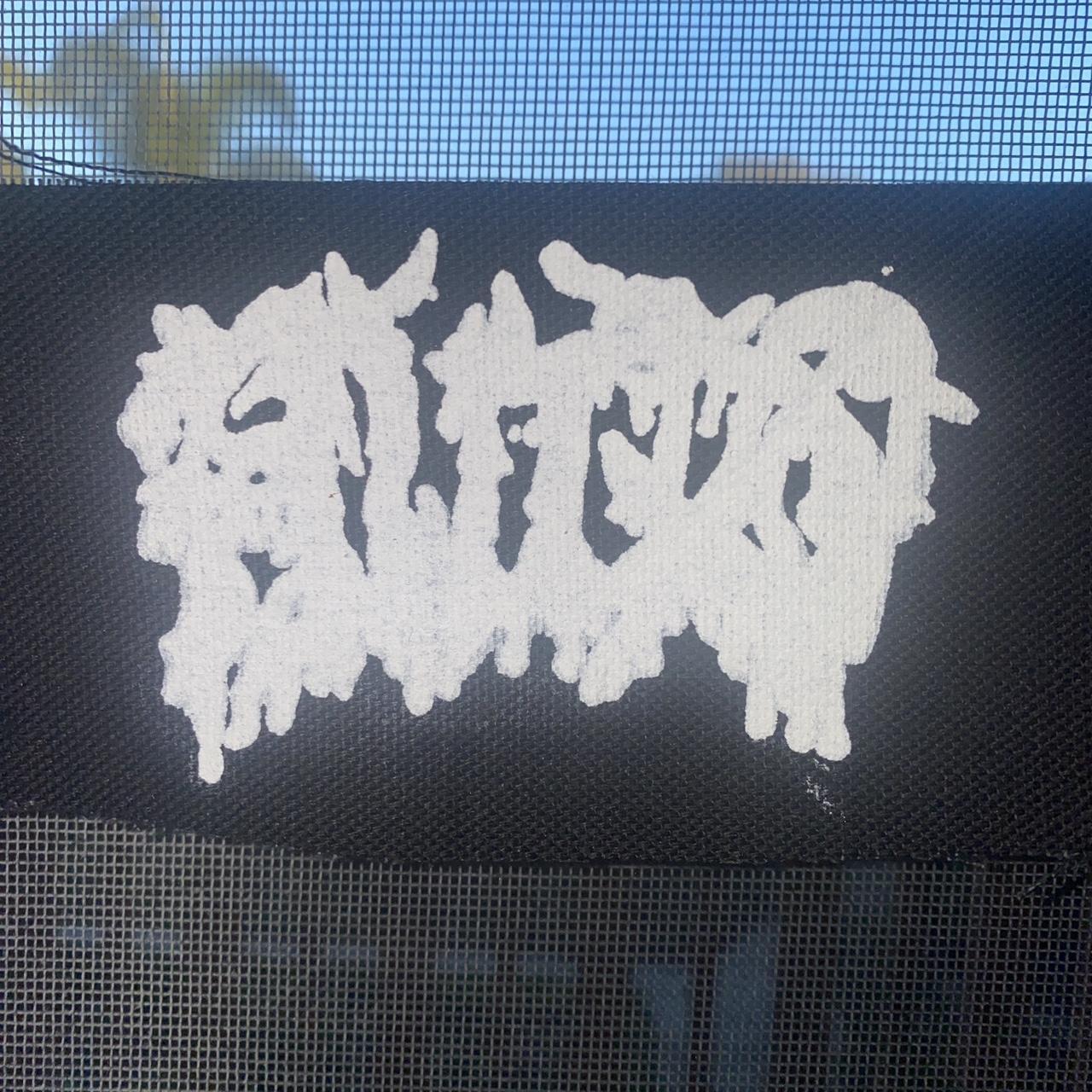 FLUIDS BAND PATCH Putrid stu screenprinted on high... - Depop