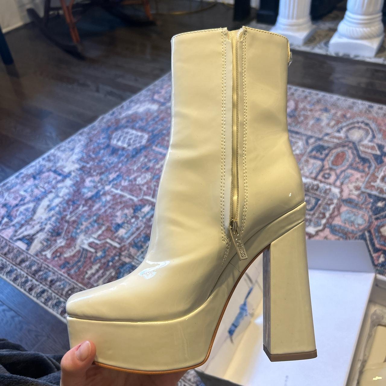 Guess Ivory Platform Boots #platform #boots... - Depop