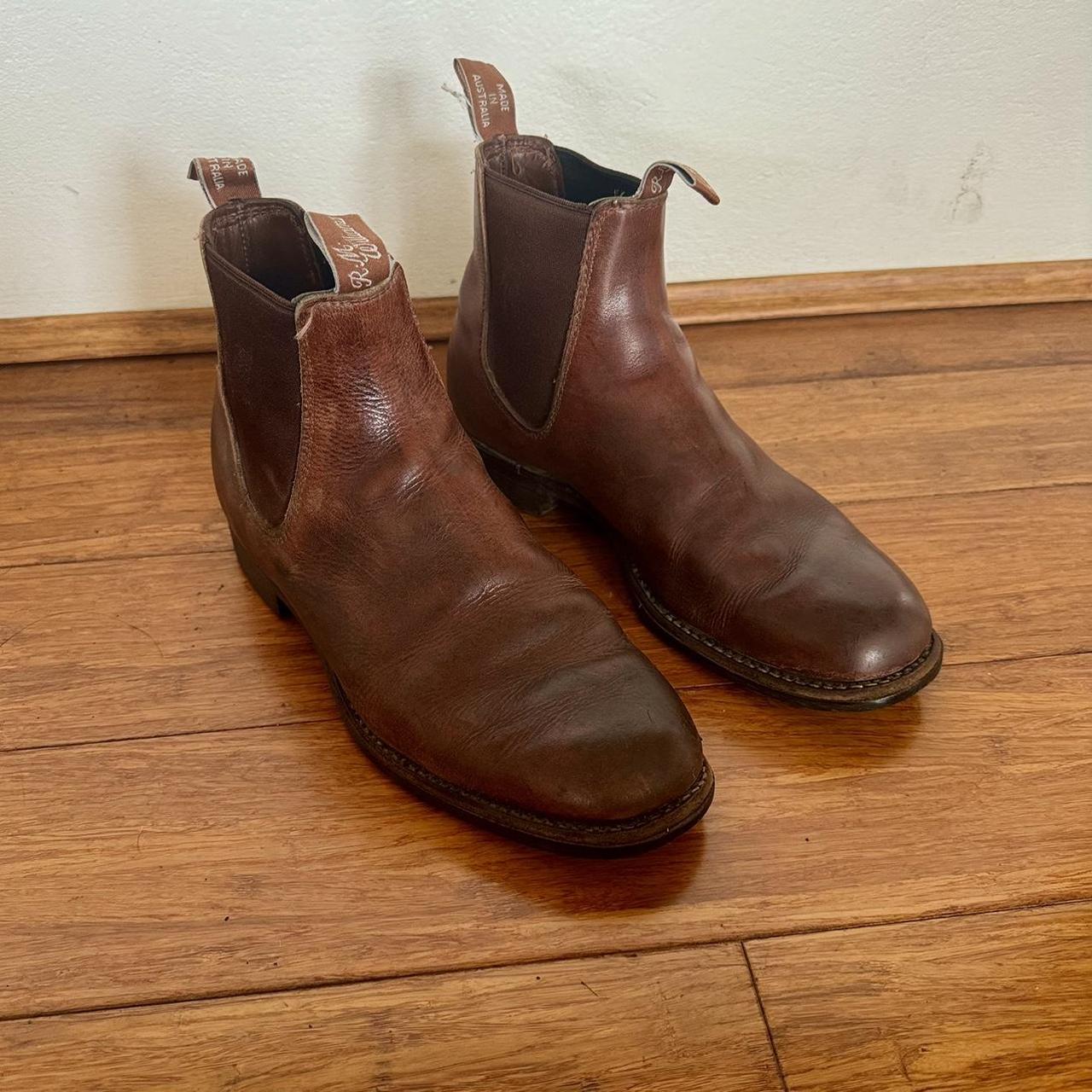 Chestnut RM Williams boots, size 9G - Depop