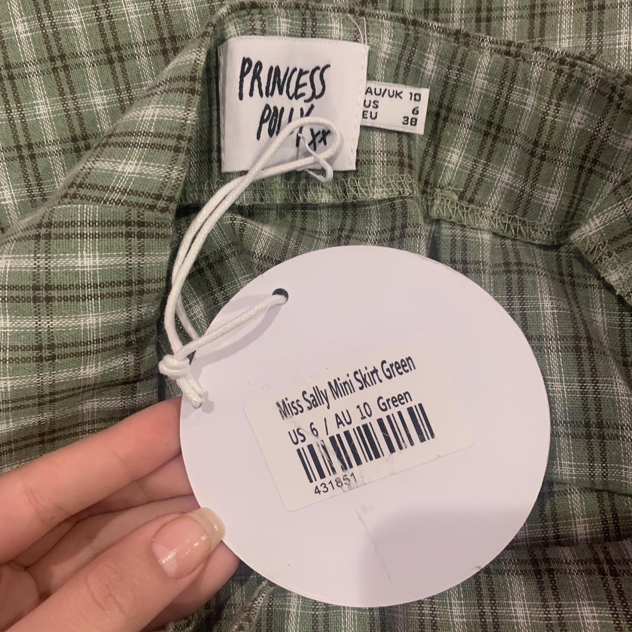 Brand New Princess Polly Green Plaid Skirt! I love... - Depop