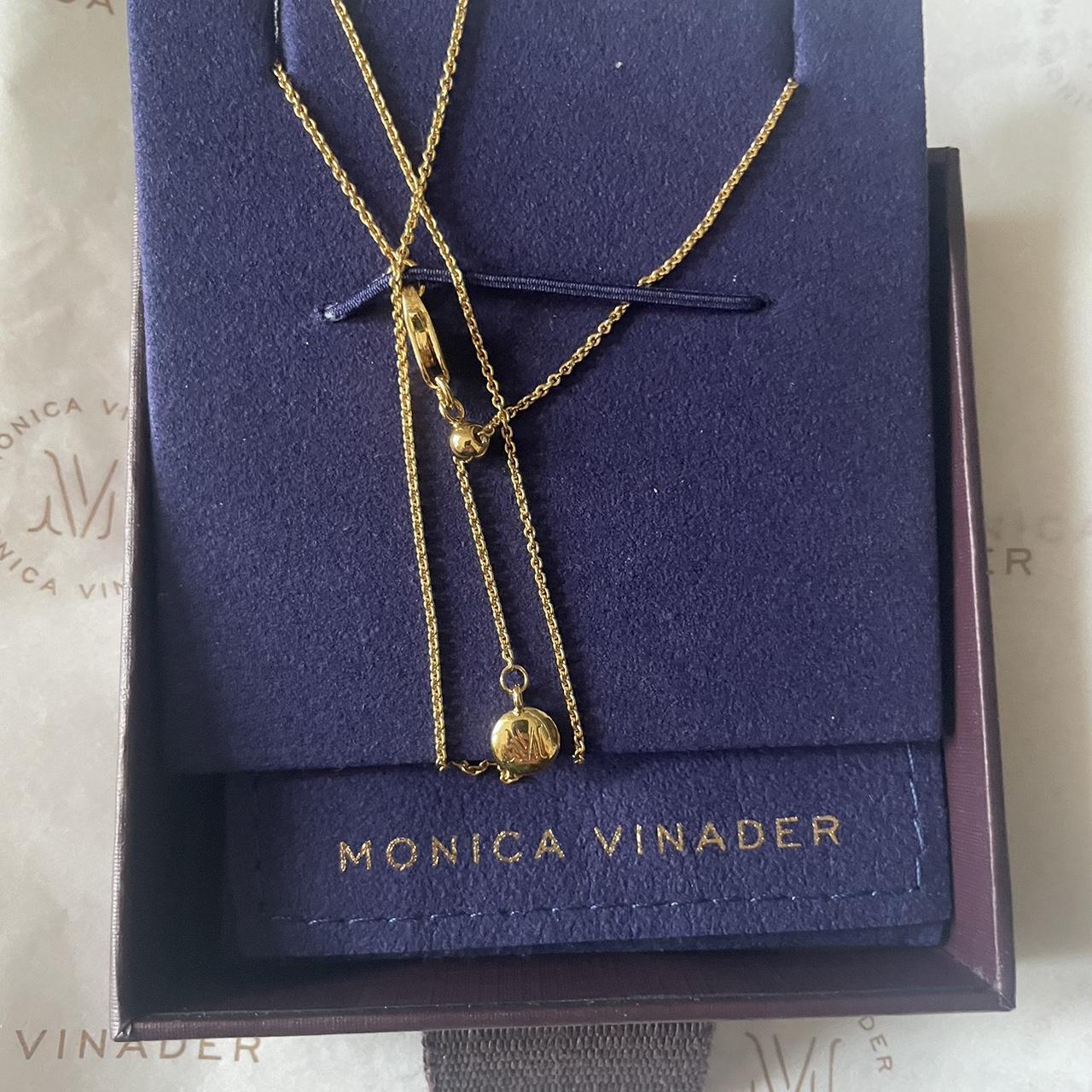 Monica Vinader Gold Vermeil Fine Chain Necklace... - Depop