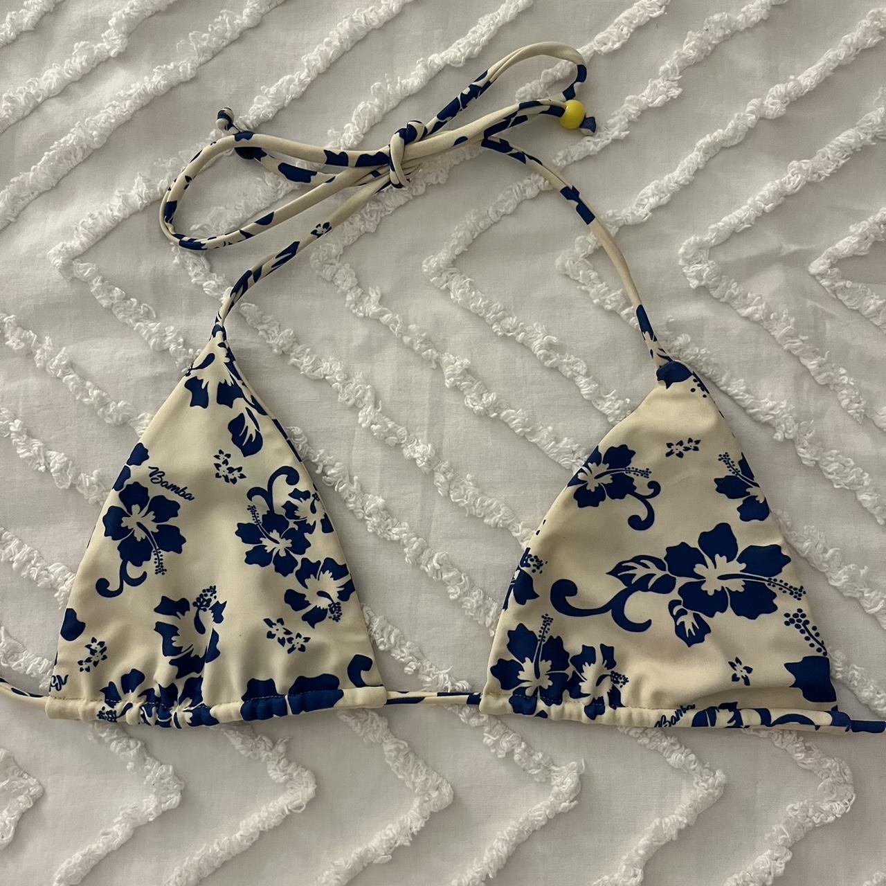 BAMBA SWIM malibu top hawaiian size small worn once... - Depop
