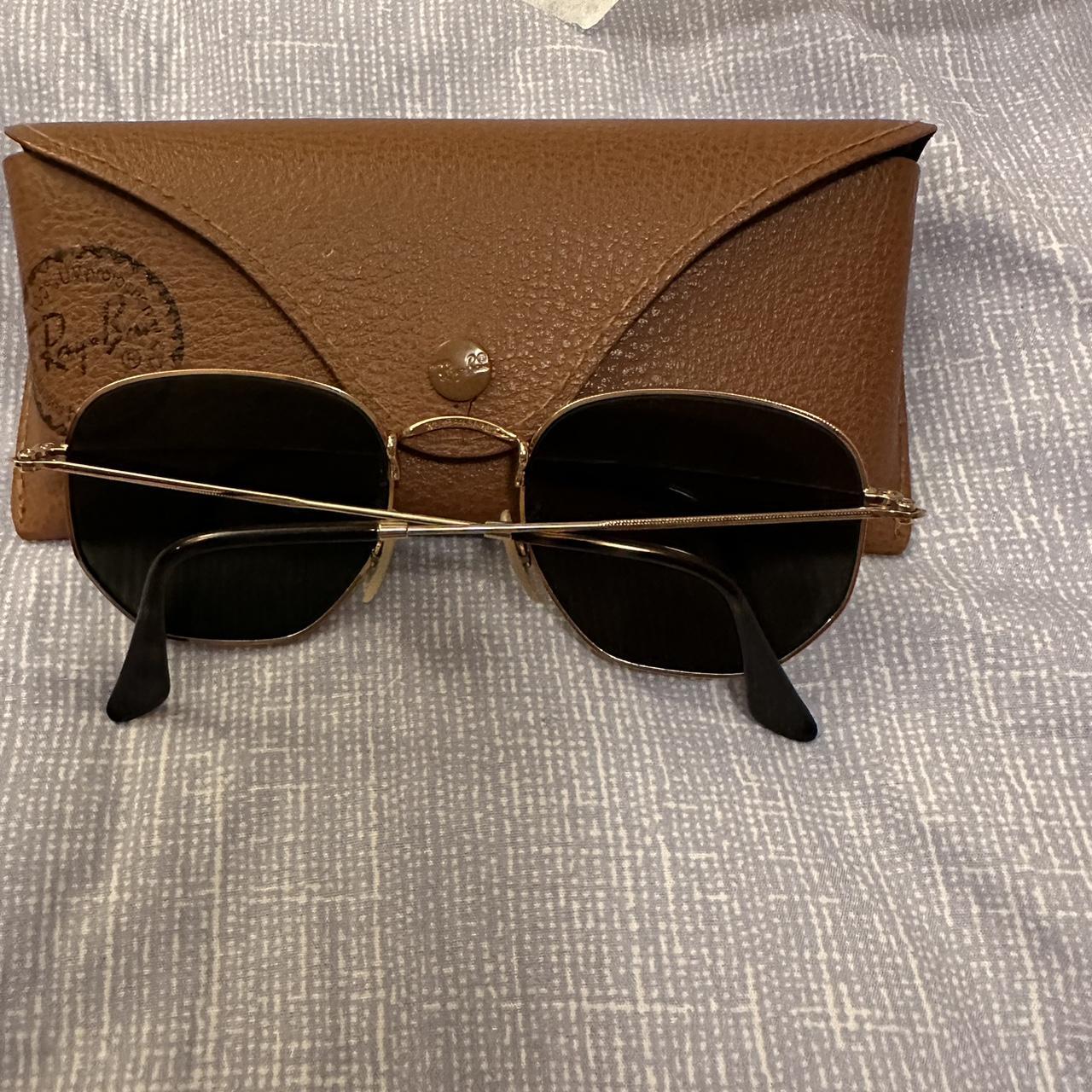Ray-Ban Gold/Silver Flash/Mirror sunglasses B3548N... - Depop