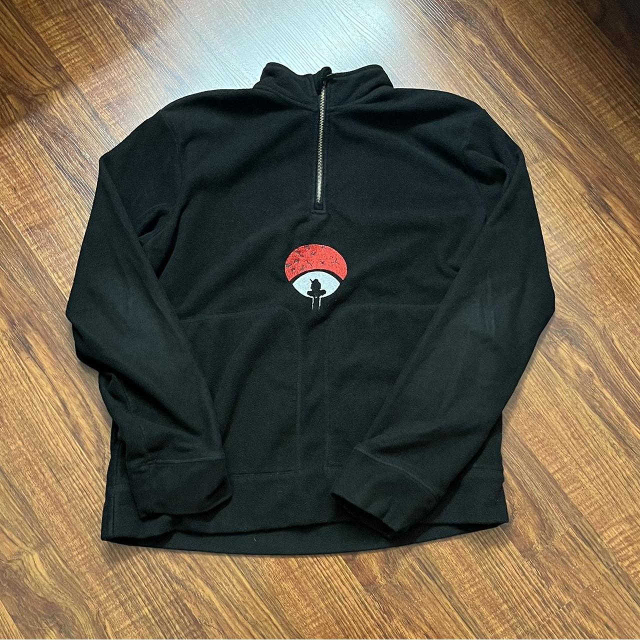 Sasuke Naruto Anime Quarter Zip Jumper - Size Medium - Depop