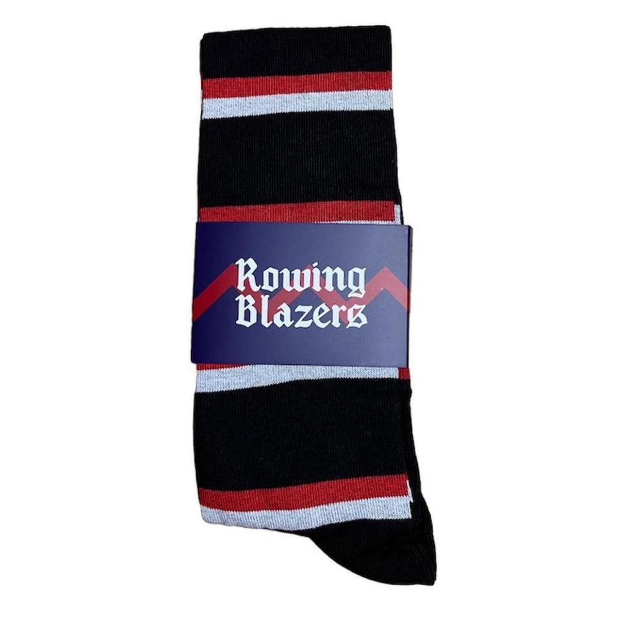 Rowing Blazers rugby socks. Over the knee, black... - Depop