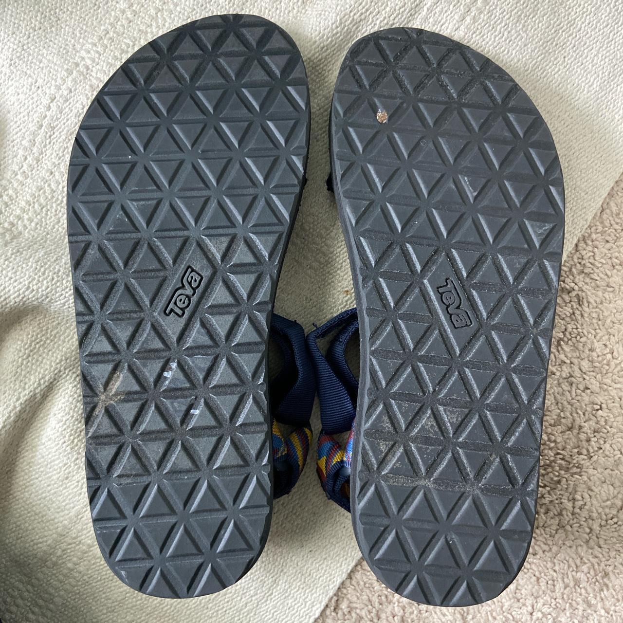 Teva sandals - cool, funky pattern - size 9 but... - Depop