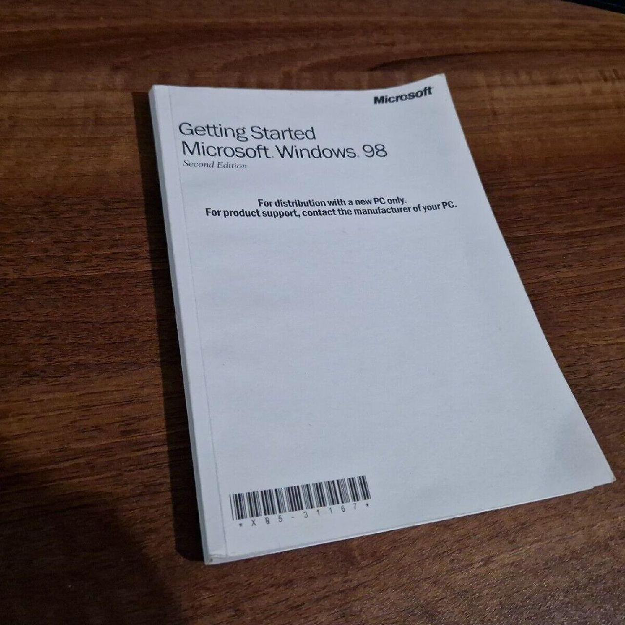 Getting Started Microsoft Windows 98 Manual - Second... - Depop