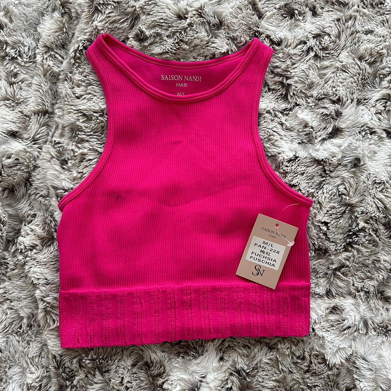 Pink ribbed lounge set 💗 Size M/L Stretchy... - Depop