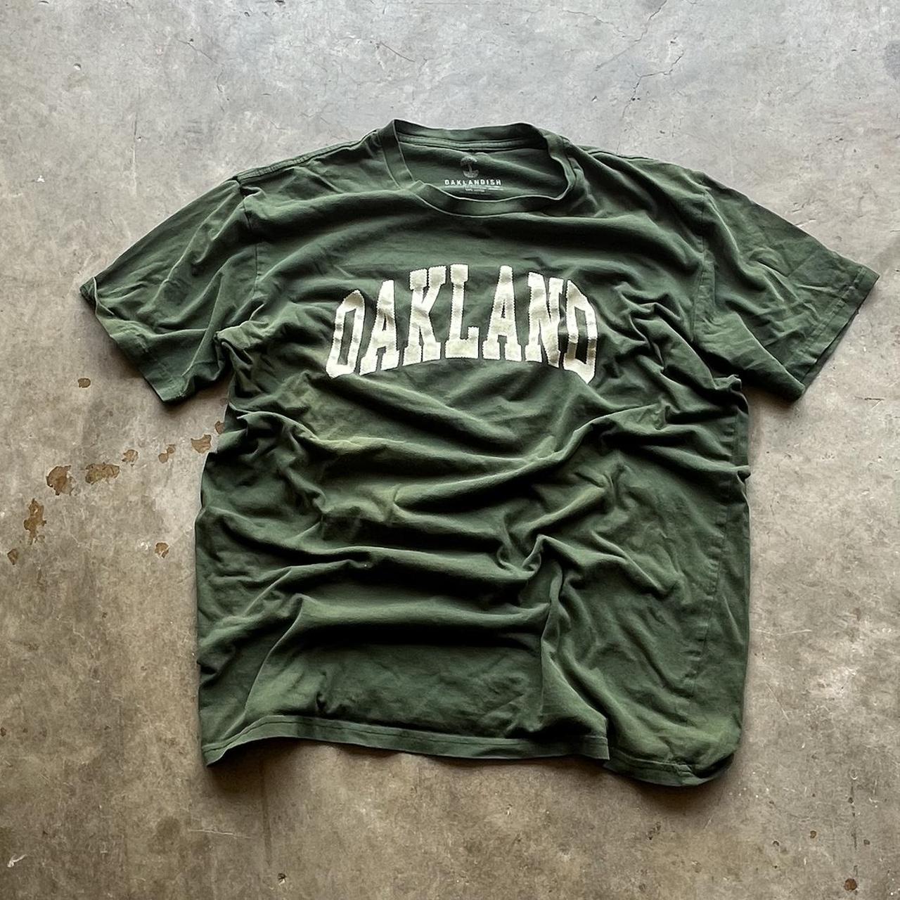 Oakland city college style font tee - Depop