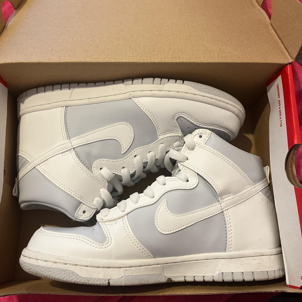 high football grey dunks UK size 5. Worn a few... - Depop