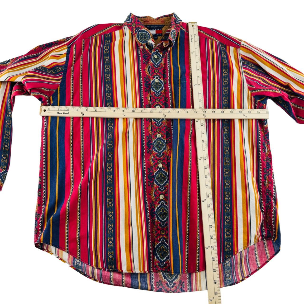 Tommy Hilfiger Mens Vintage Button-Down Long Sleeve... - Depop