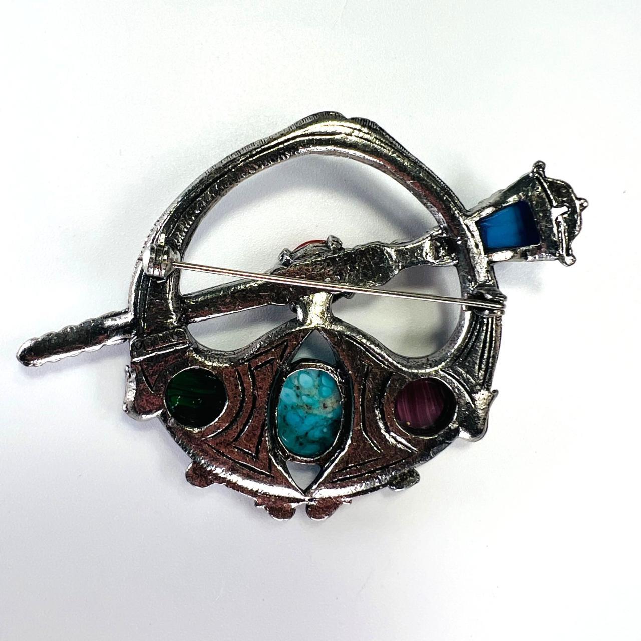 Miracle Celtic Sword & Shield Blue Green Orange... | Depop