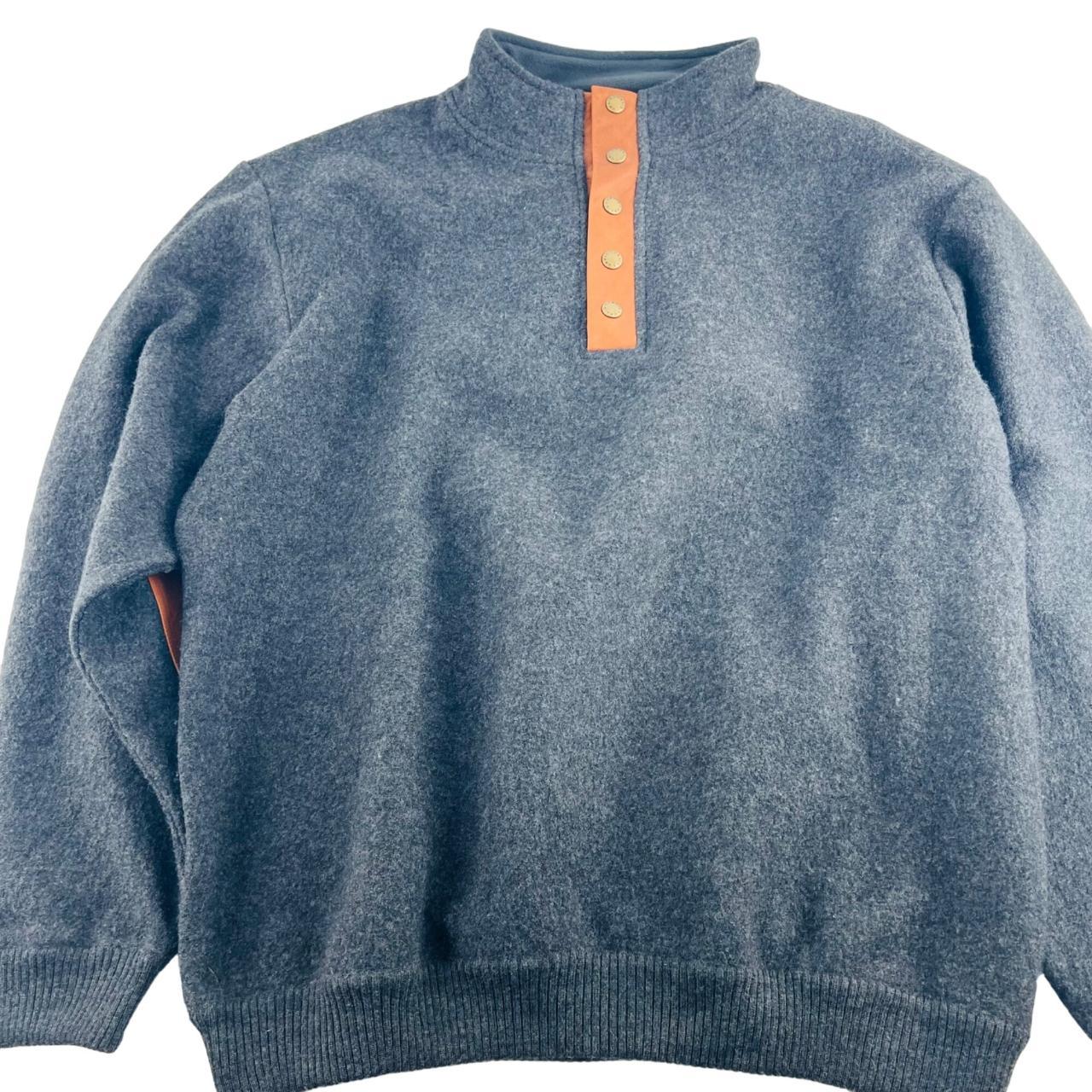 Orvis Mens Long Sleeve Mock Neck Zip Pullover... - Depop