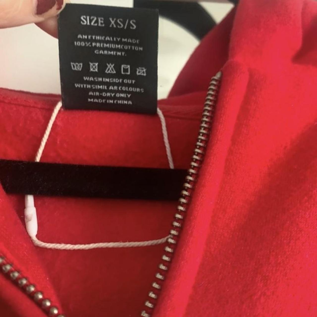 Named collective red zip up hoodie Unrealistic... - Depop