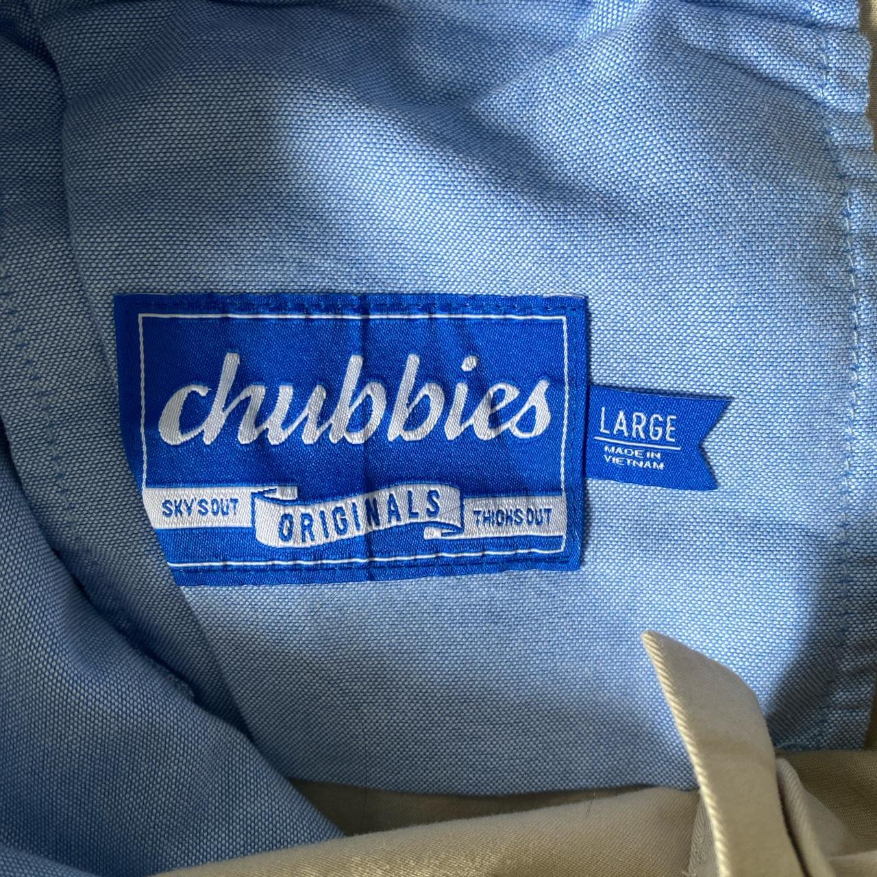 Deadstock Cream Chubbies Khaki Shorts Chubbies Logo... - Depop