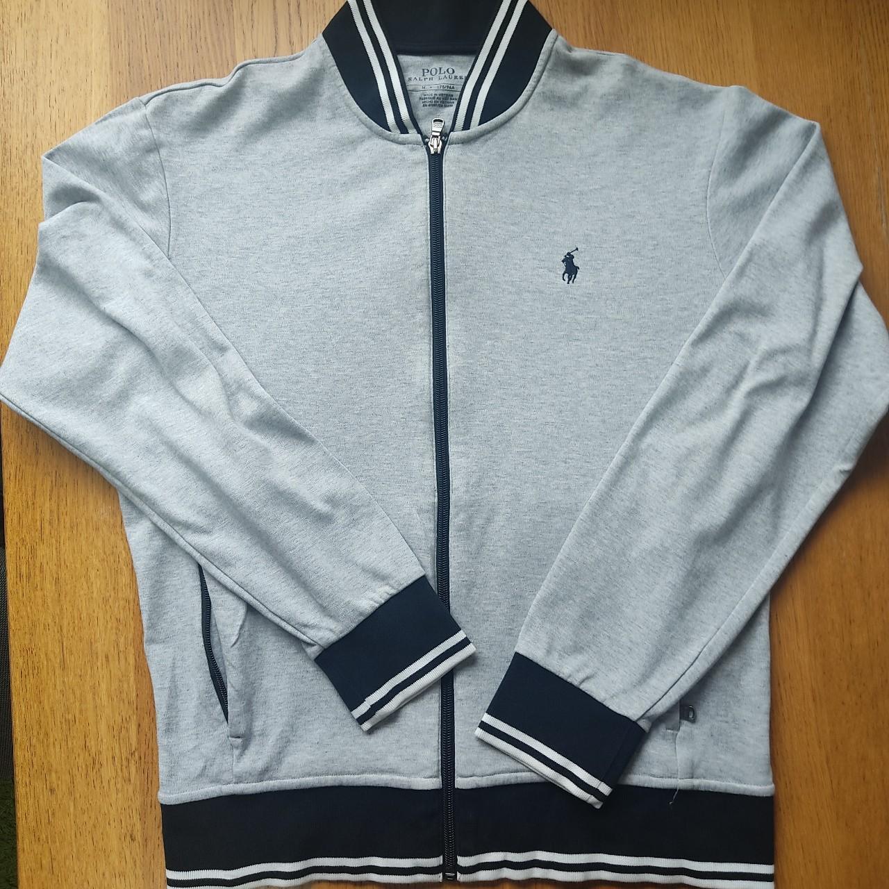 Polo Ralph Lauren varsity grey jacket, Size: Medium,... - Depop