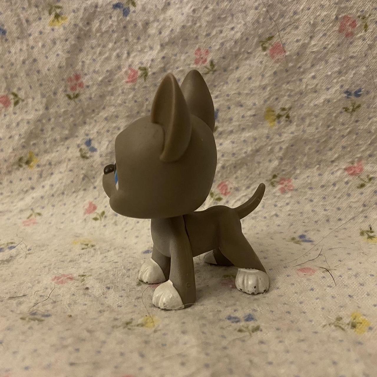 lps great dane authentic grey and white great dane... - Depop