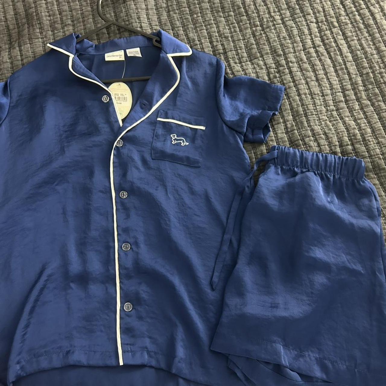 Satin blue Peter Alexander set satin, cobalt blue,... | Depop