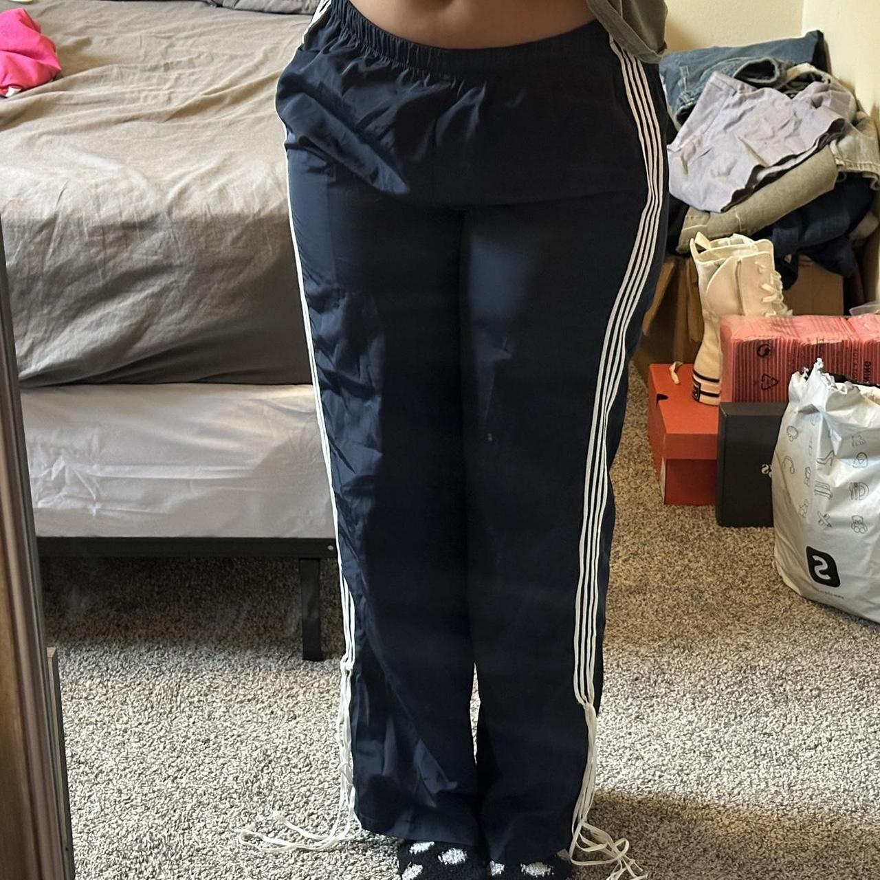 Super cute y2k edikted ribbon track pants One of... - Depop