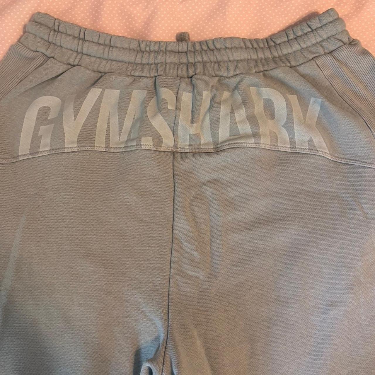 grey gymshark logo joggers! never been... | Depop