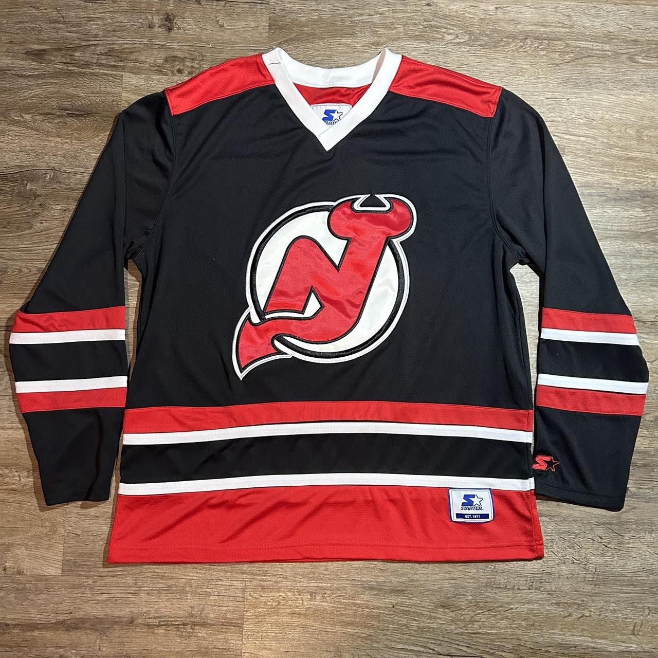New Jersey Devils Hockey Jersey Starter XL Never... - Depop