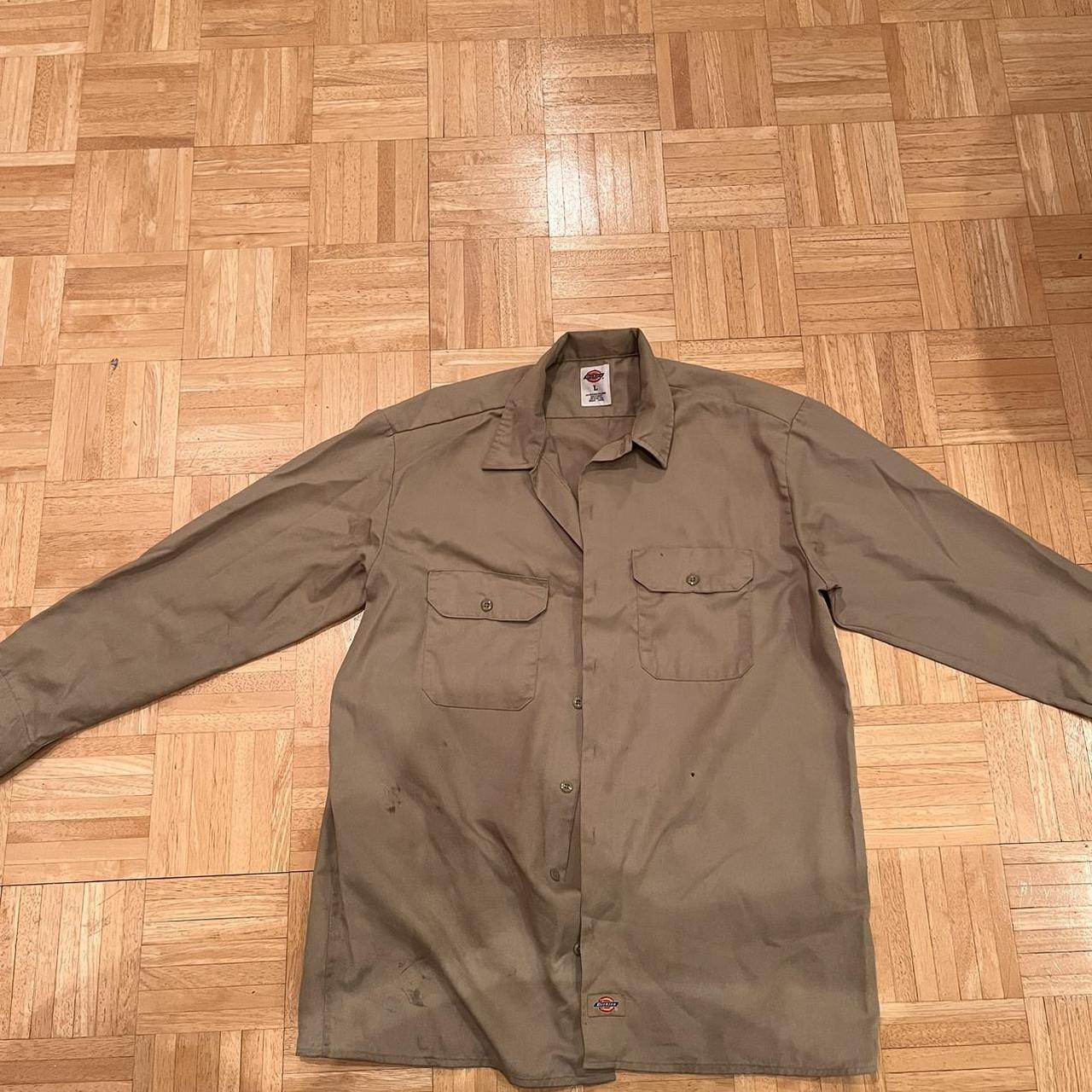 Dickies Mens Tan Shirt Depop