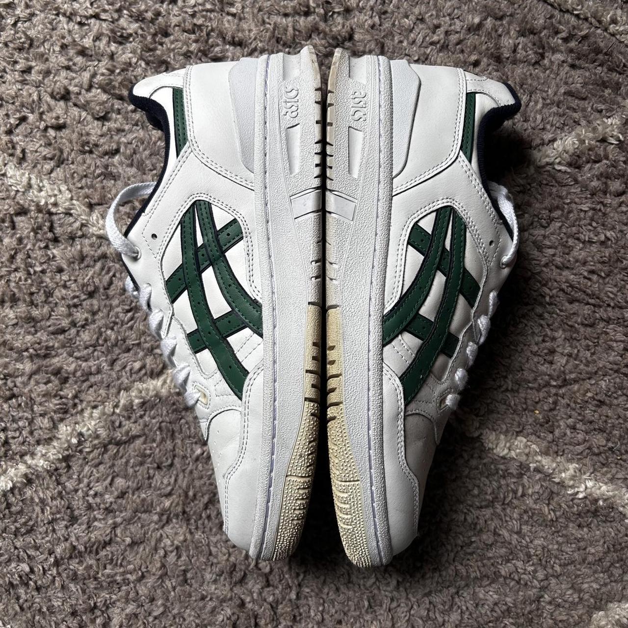 ASICS EX89 trainers in white and green Only worn... | Depop