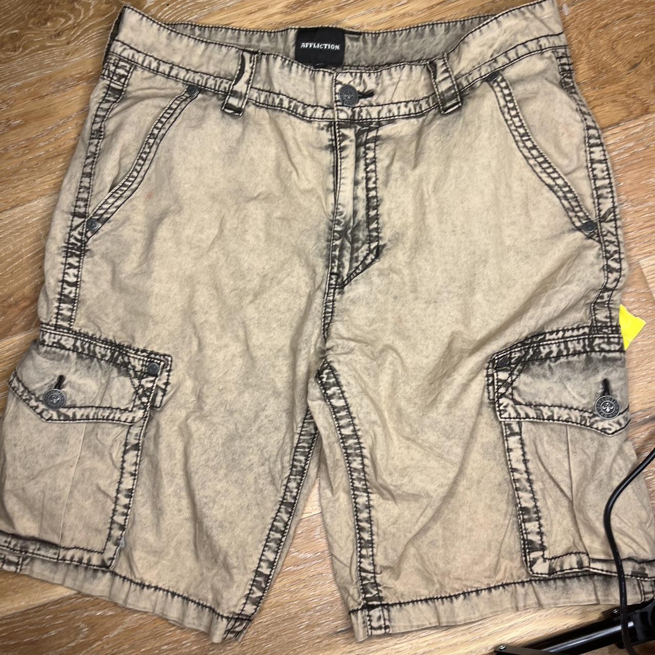 VINTAGE Affliction jorts🎱SIZE 33 - Depop