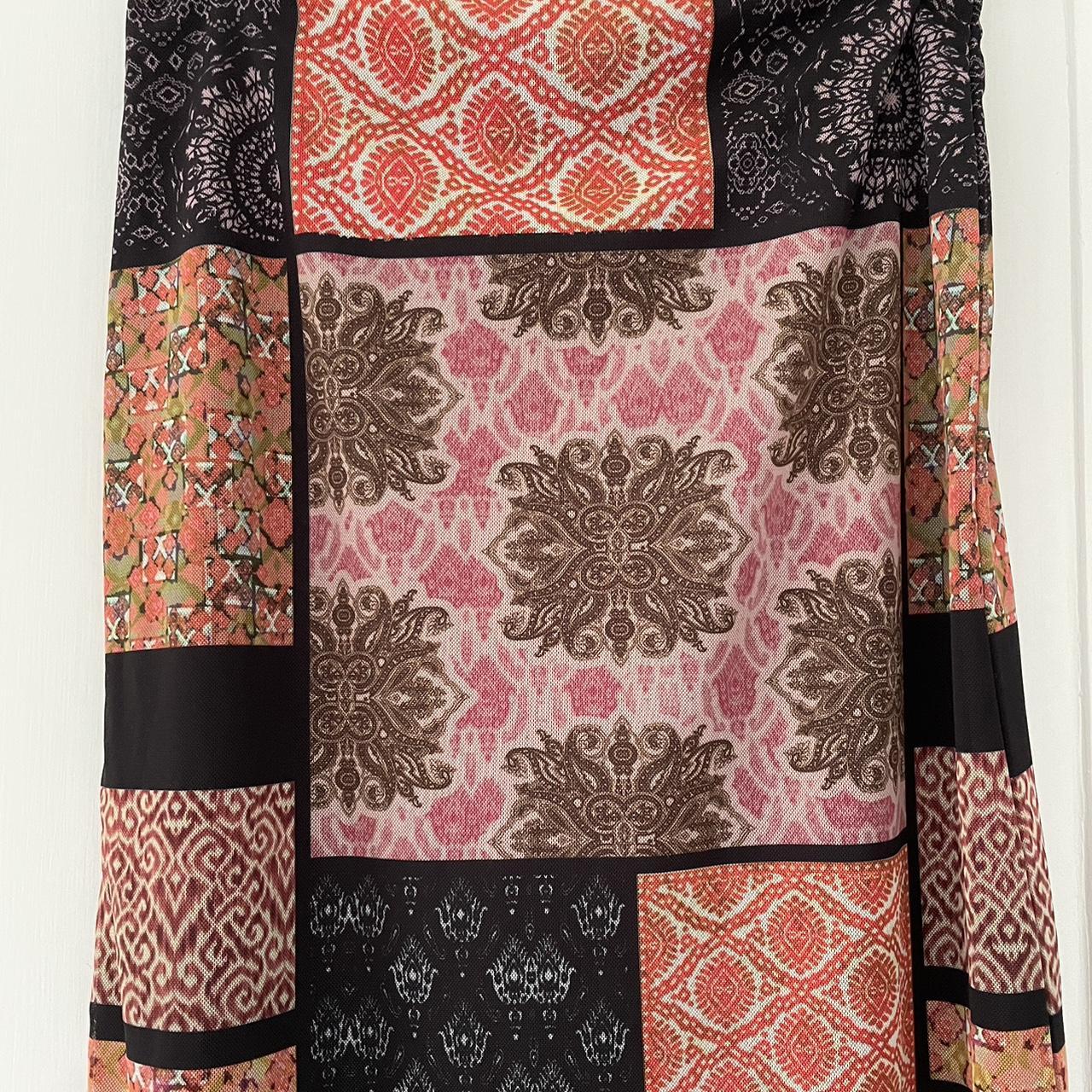 urban outfitters mesh midi length patchwork... - Depop