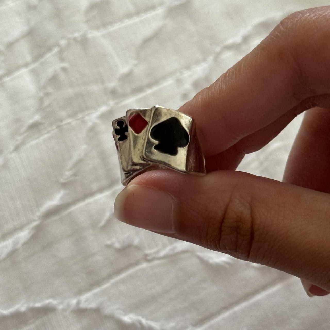 Deck of cards ring Would best fit size 7/8 $3 -... - Depop