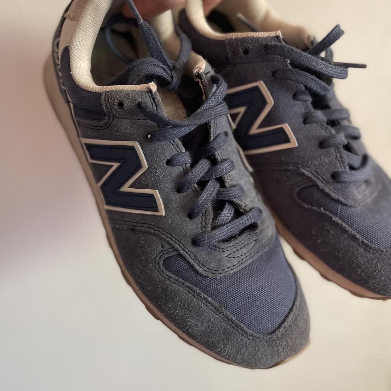the cutest navy blue new balances! 696!! such a good... - Depop