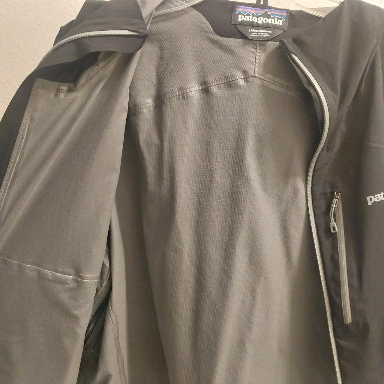 Patagonia H2No Jacket Color: Black and grey... - Depop