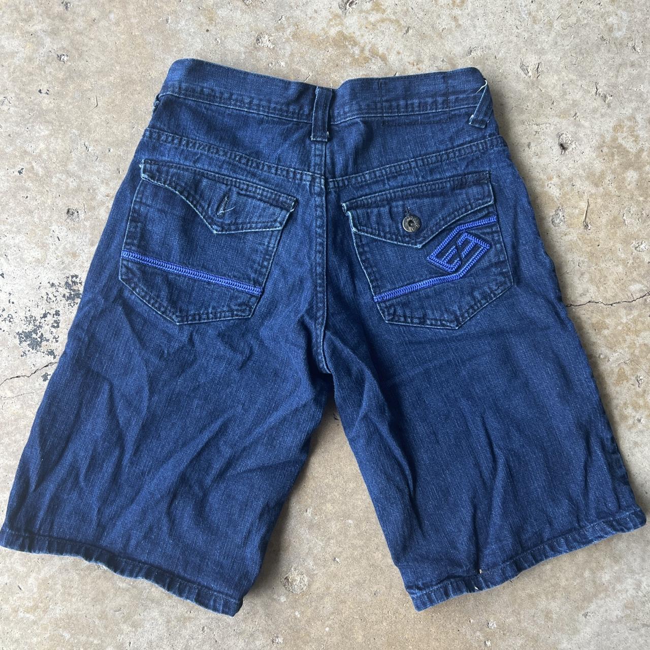 Y2K enyce Jean jorts baggy Loose Sz 30 dark Blue denim - Depop