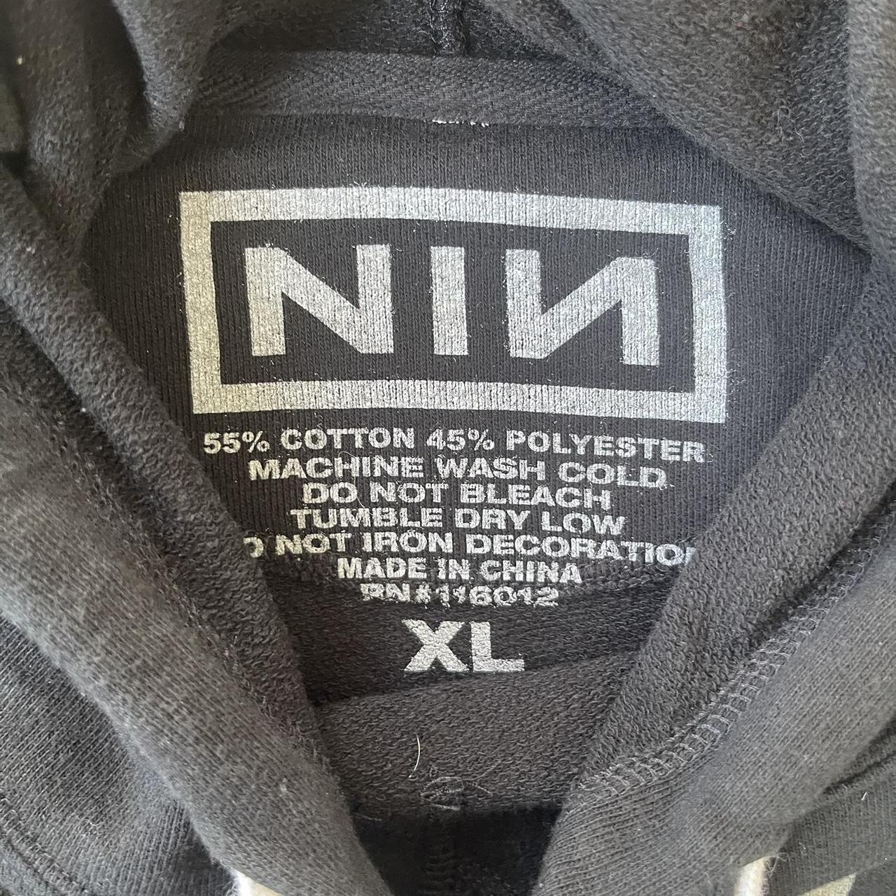 Vintage Nine Inch Nails hoodie Size XL Black Has... - Depop