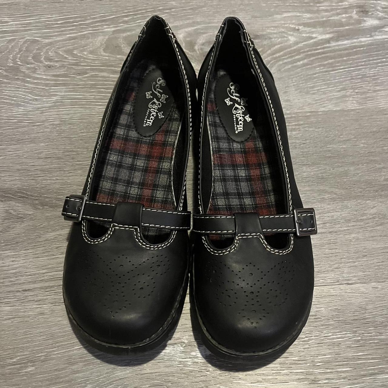 Vintage Self Esteem Footwear women’s black mary jane... - Depop